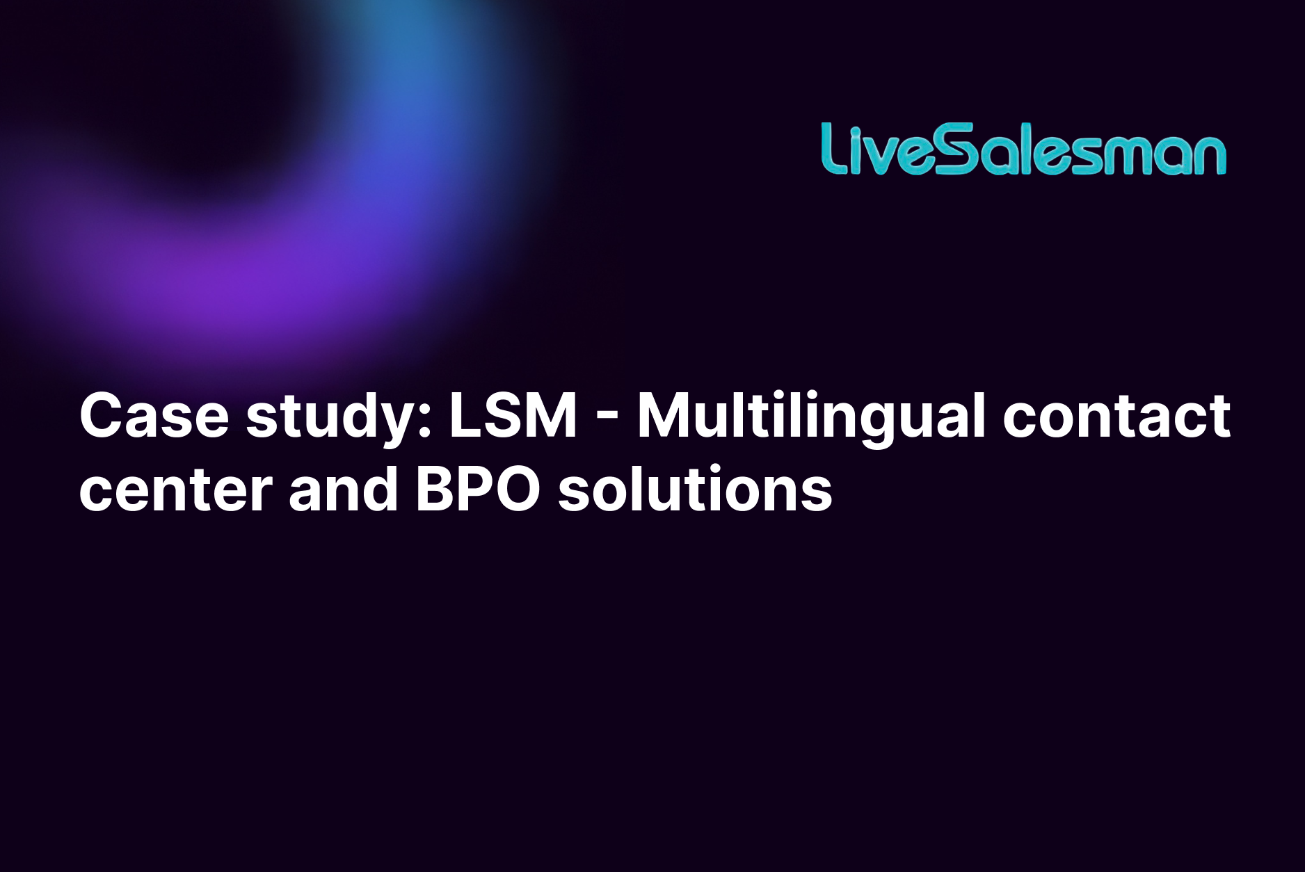 Pay International Contractors: LiveSalesman Case Study